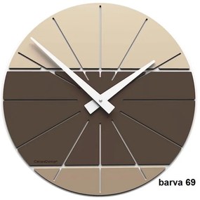 Designové hodiny 10-029 CalleaDesign Benja 35cm (více barevných variant) Barva oranžová-63 - RAL2004