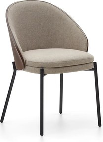 Béžové čalouněné jídelní křeslo Eamy – Kave Home