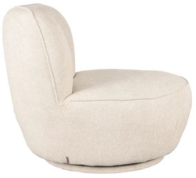 LABEL51 Otočné křeslo BUNNY krémové FU-88.014