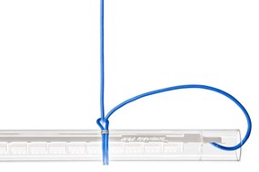 Ingo Maurer Tubular LED závěsné světlo, bílá/modrá