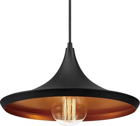 Toolight Toolight, závěsné stropní svítidlo Costa C 1xE27 APP081-1CP, černá, OSW-00118