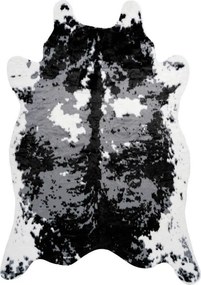 XXXLutz UMĚLÁ KOŽEŠINA, 160/230 cm, černá, bílá - Online Only koberce & rohožky - 005937025602