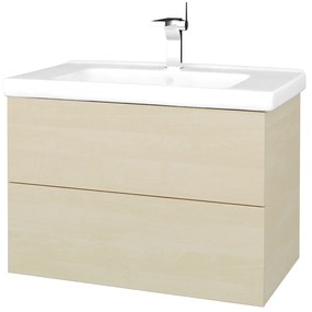 Dřevojas Koupelnová skříň VARIANTE SZZ2 80 (umyvadlo Harmonia) Varianta: N01 Bílá lesk / D06 Ořech