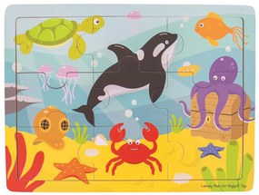 Bigjigs Toys Dřevěné puzzle mořský svět