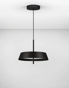 Matně černé hliníkové LED stmívatelné závěsné svítidlo ø 45 cm Velio – Nova Luce