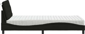Postel s matrací černá 100 x 200 cm textil 3310722