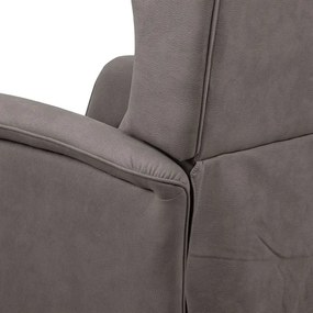 Polohovací křeslo, elektrické kabelové ovládání, šedá, látka, TV-1192 GREY2 Barva: šedá