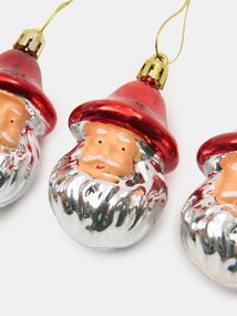 Sinsay - Vánoční ozdoby ve tvaru Santa Clause, 4 pack - vícebarevná