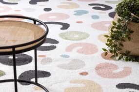 Dywany Łuszczów, Dětský kusový koberec Fun Spots cream, 80x150, vícebarevná, dětský pokoj