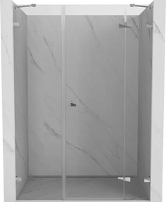 Mexen Lunar, pravé otočné sprchové dveře 160 cm, čiré sklo, chromový profil, 834S-160-050-01-00-P