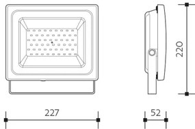 Reflektor LEDMED VANA SMD LED 50W IP65 4000K LM34300011
