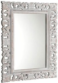Sapho SCULE zrcadlo ve vyřezávaném rámu 70x100cm, bílá - IN171