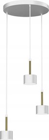 Závěsná stropní lampa bílá/zlatá Arena White/gold 3xGX53