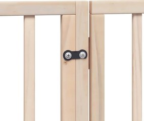 Zábrana pro psy s dvířky skládací 6 panelů 480 cm topol 3155553