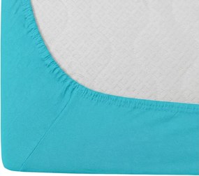 Jersey prostěradlo HIGHFIT tyrkysové 90 x 200 cm