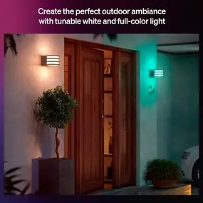 Philips Hue Lucca antracit / Venkovní nástěnné svítidlo / E27 / IP44 /