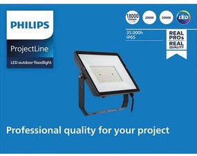 Philips - LED Venkovní reflektor PROJECTLINE LED/200W/230V IP65 3000K