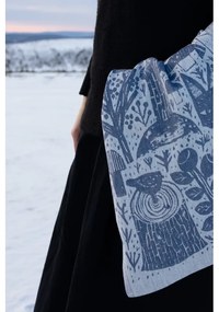 Lněná utěrka Metsikkö 46x70, modro-bílá