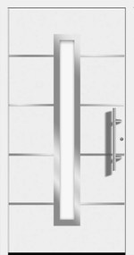 Splendoor Hliníkové vchodové dveře Moderno M410/P, bílé, 110 P