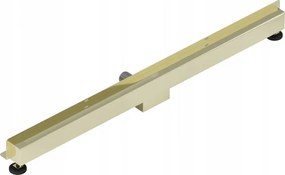 Mexen Flat nerezový sprchový žlab na zeď 120 cm vzor 2v1, zlatá, 1530120