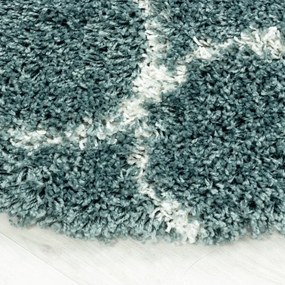 Vopi | Kusový koberec Salsa shaggy 3201 blue - Kruh průměr 80 cm