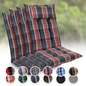 Sylt, čalouněná podložka, podložka na židli, podložka na výše polohovací křeslo, polštář, polyester, 50 × 120 × 9 cm
