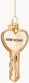 Ručně foukaná vánoční ozdoba Key New Home