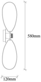 Černé nástěnné svítidlo Hemdem – Opviq lights