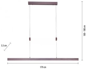 Paul Neuhaus 2568-24 - LED Stmívatelný lustr na lanku ADRIANA LED/14W/230V
