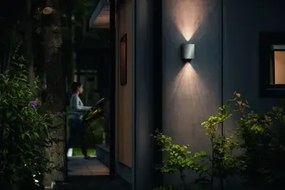 Philips Cistus nerezová / Venkovní nástěnné LED svítidlo / 2×4,5 W / 1