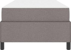 Postel s boxspringem Taupe 90 x 200 cm textil 3398833