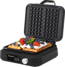 Adler AD 3087 černá / Vaflovač / 1500 W / LED displej / timer / nepřil