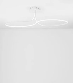 Nova Luce Stropní LED svítidlo FUNGO, d. 102 cm Barva: Bílá