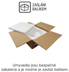 Mereo Mereo, Umyvadlo na desku bez přepadu, 400x400x145 mm, kulaté, keramické - pro zaslání balíkem, MER-UC404015CP