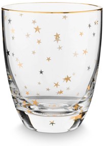 Pip Studio Royal Winter Stars Gold sklenice na vodu, 325ml (Sklenice Royal Winter)