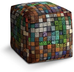 Sablio Taburet Cube Blocks Abstract: 40x40x40 cm