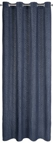 ZÁVĚS NA KROUŽCÍCH PIERRE CARDIN INGA 140X250 CM TMAVĚMODRÁ