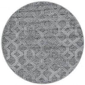 Hans Home | Kusový koberec Pisa 4702 Grey kruh - 160x160 (průměr) kruh