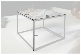 Massive home | Konferenční stolek ELEMENTS NOBLES 50 CM šedý mramor