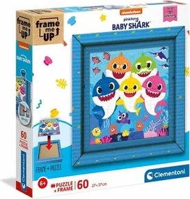 Clementoni PUZZLE Frame me up - Baby Shark / 60 dílků / od 6 let