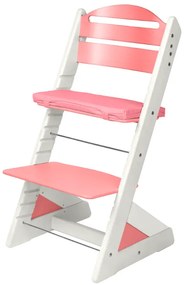 Jitro Dětská rostoucí židle Plus DVOUBAREVNÁ Růžová + růžový podsed.