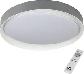 Reality Zeta šedá/bílá / Stropní LED svítidlo