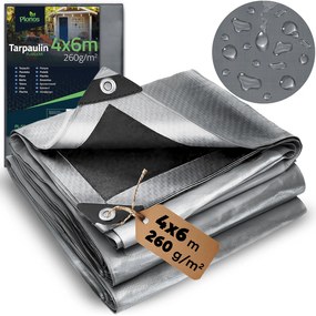 Plachta 600 x 400 cm 260 g/m2 Plonos PL-501