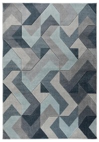 Modro-šedý koberec Flair Rugs Aurora, 160 x 230 cm