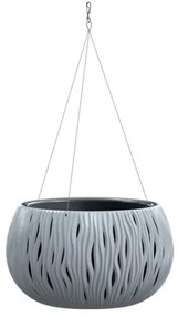 PROSPERPLAST Závěsný květináč - SANDY BOWL WS Průměr: 23,8 cm, Barva: šedá