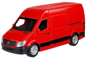 029477 Daffi Kovový model - Mercedes-Benz Sprinter L2H2, 1:32 Červená