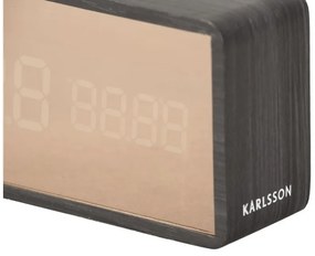 Designové LED hodiny - budík 5878BK Karlsson 15cm