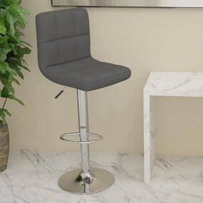 Barová židle tmavě šedá textil 334230