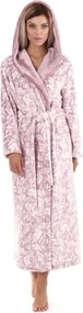 Župan s kapucí Flora mauve mist 39 56 4303 - XXL