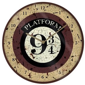 Postershop Nástěnné hodiny - Harry Potter (Platform 9 3/4)